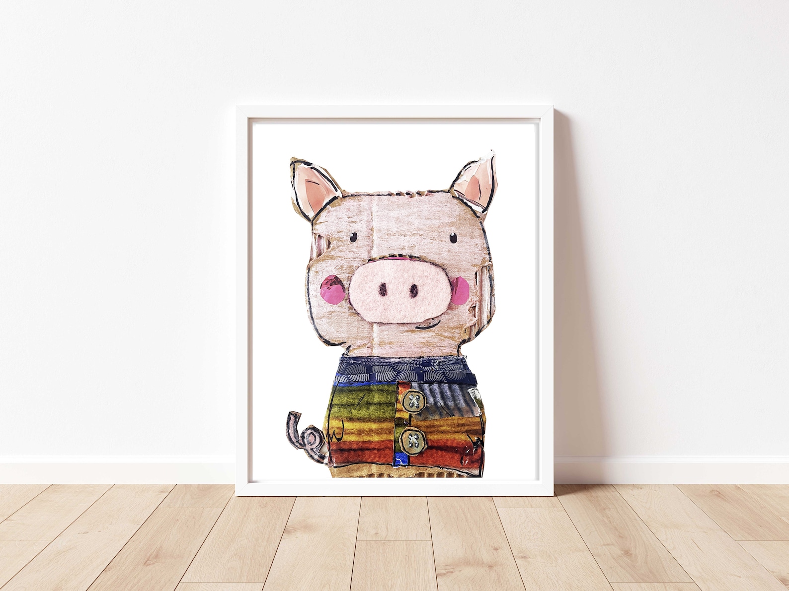 Cute Pig Art Print/kids Room Art/room Art/pig Art Print/pig Gift ...