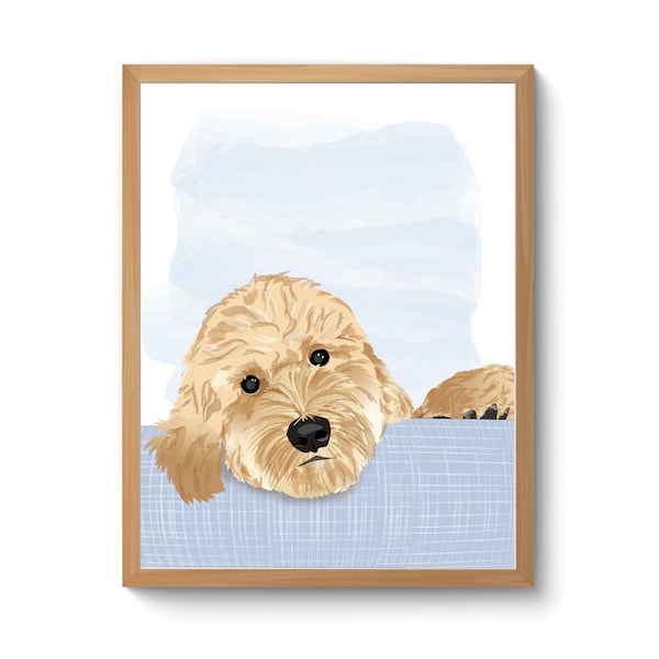Goldendoodle Art - Etsy