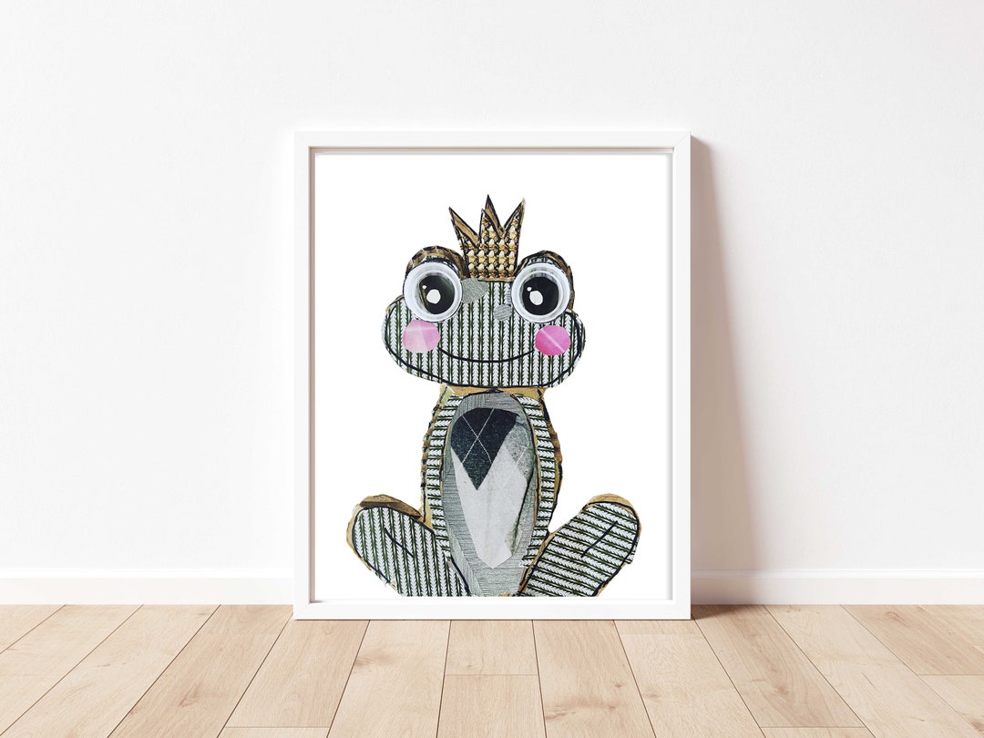 Frog Prince/kids Room Art/room Art/frog Art Print/frog Gift/printable ...