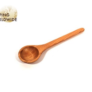 Wooden Spoon / Rake for Spaghetti Serving and Ladle for Sauces SET From ...