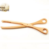 Wooden Wide Kitchen Tongs From Cherry Wood 41 - Etsy