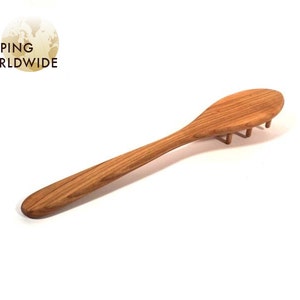 Wooden Spoon / Rake for Pasta Spaghetti Serving Large From Cherry Wood ...