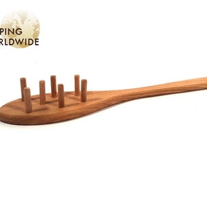 Wooden Spoon / Rake for Pasta Spaghetti Serving Large From Cherry Wood ...