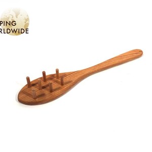 Wooden Spoon / Rake for Spaghetti Serving and Ladle for Sauces SET From ...