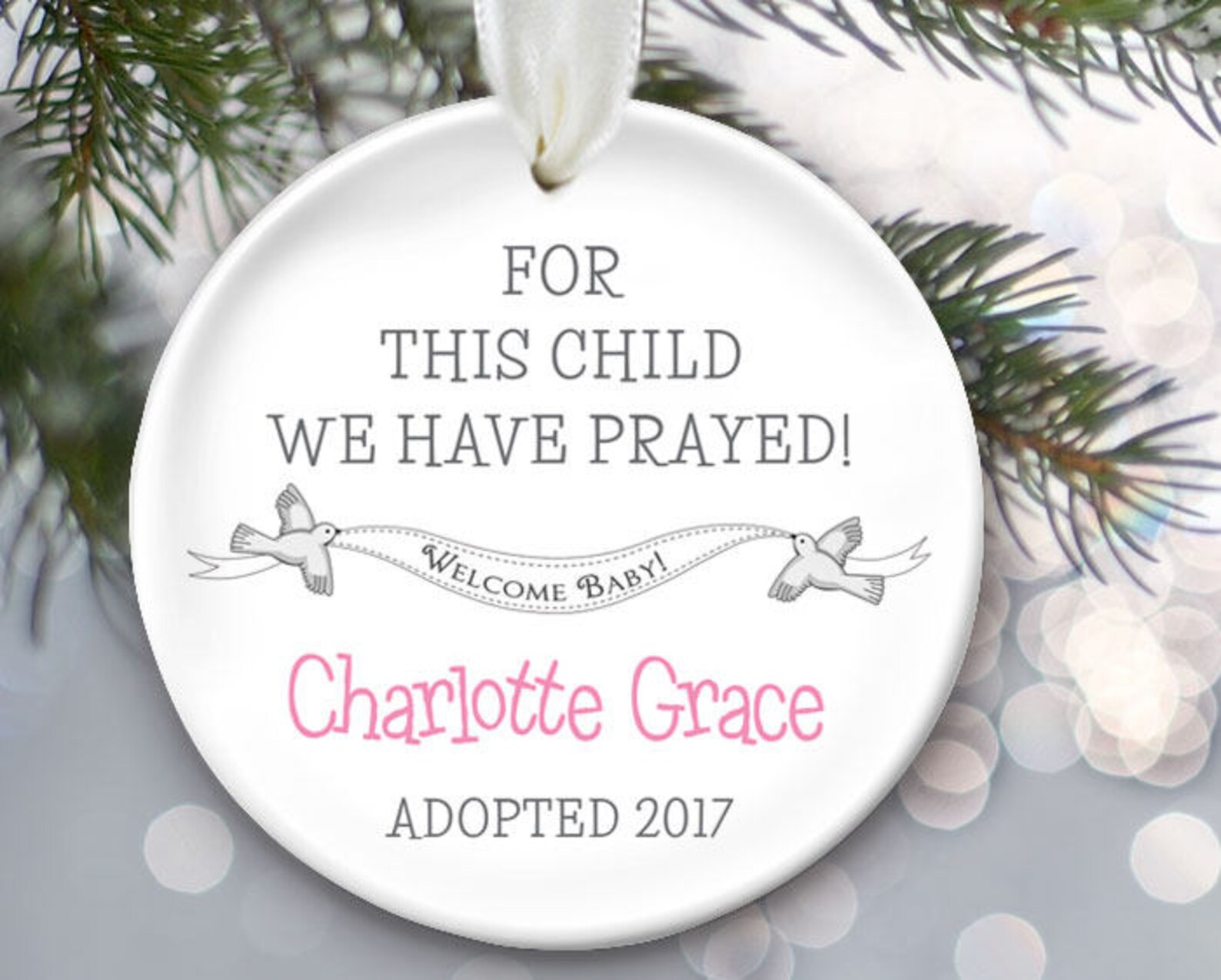 Adoption Gift Personalized Adoption Ornament Personalized | Etsy