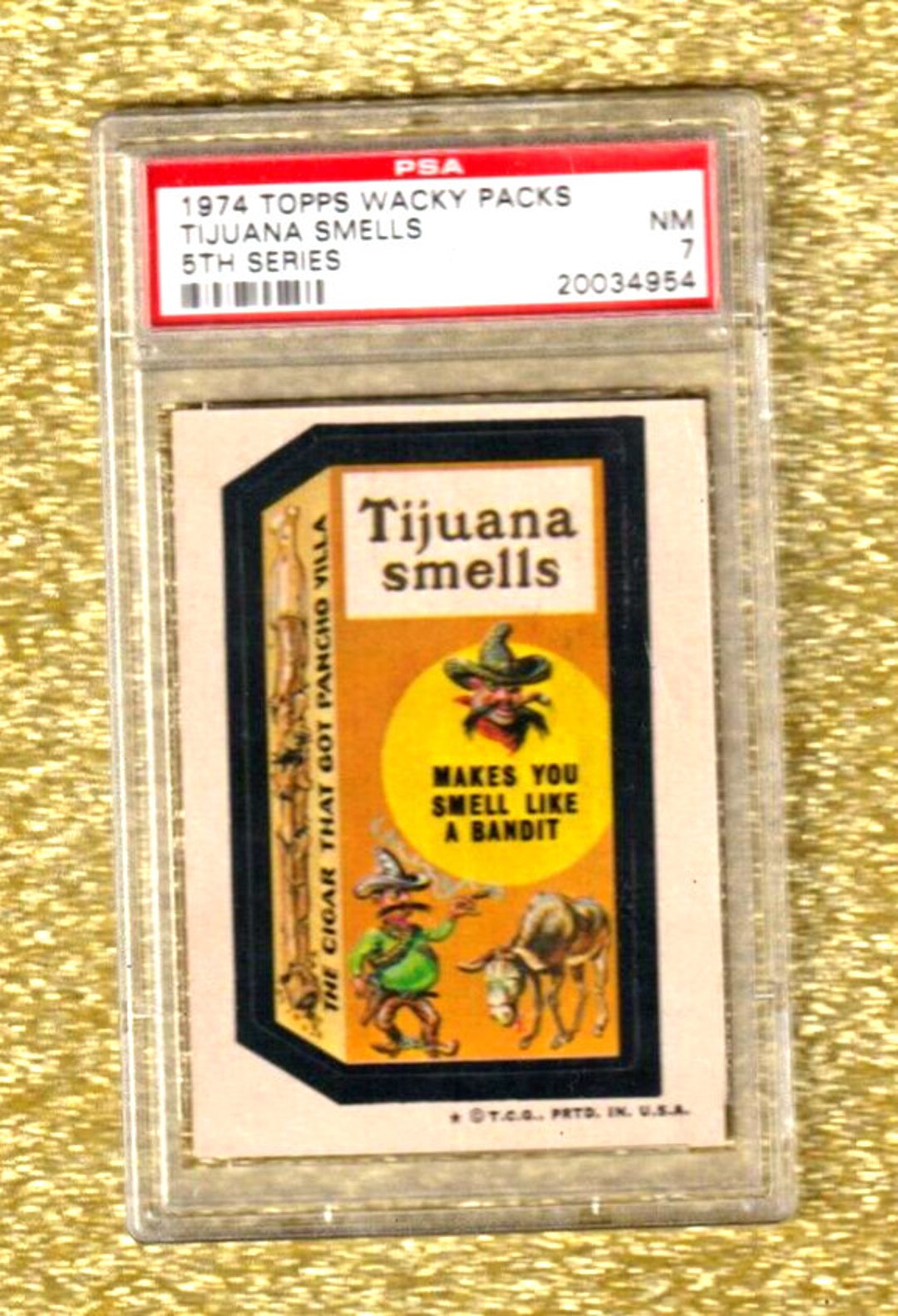 1974 Wacky Packages Original 5th Series "tijuana Smells" Graded Sticker ...