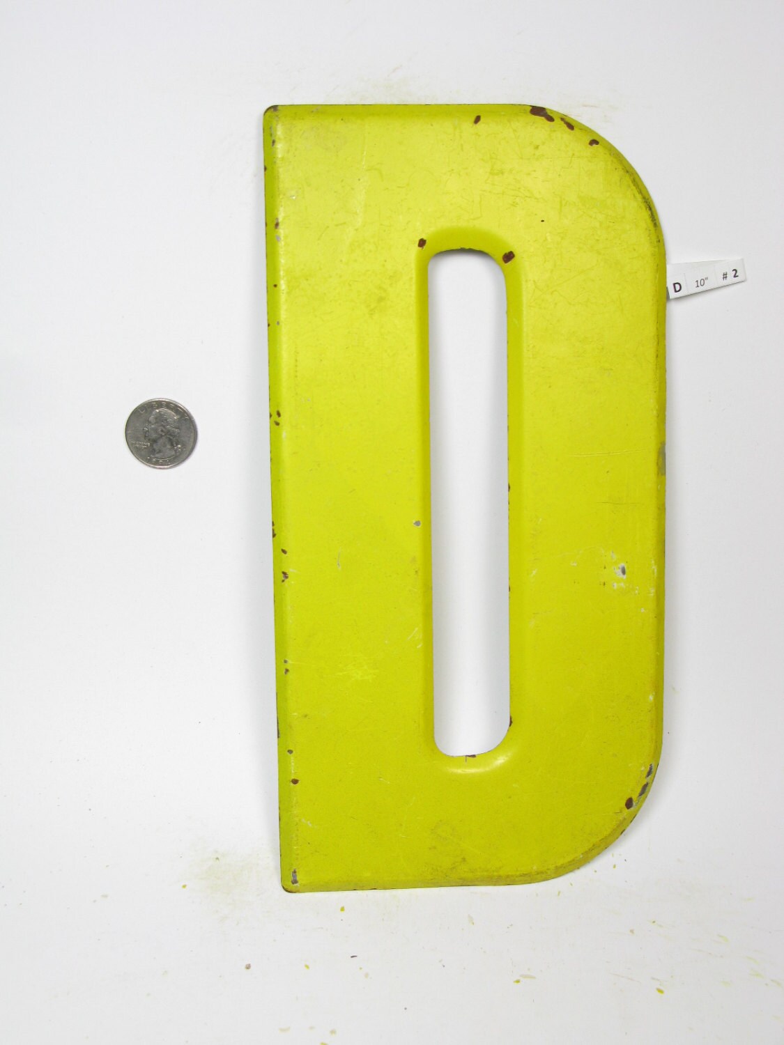 10" Vintage Metal Letter D - Marquee Signage - Letter Sign - Monogram ...