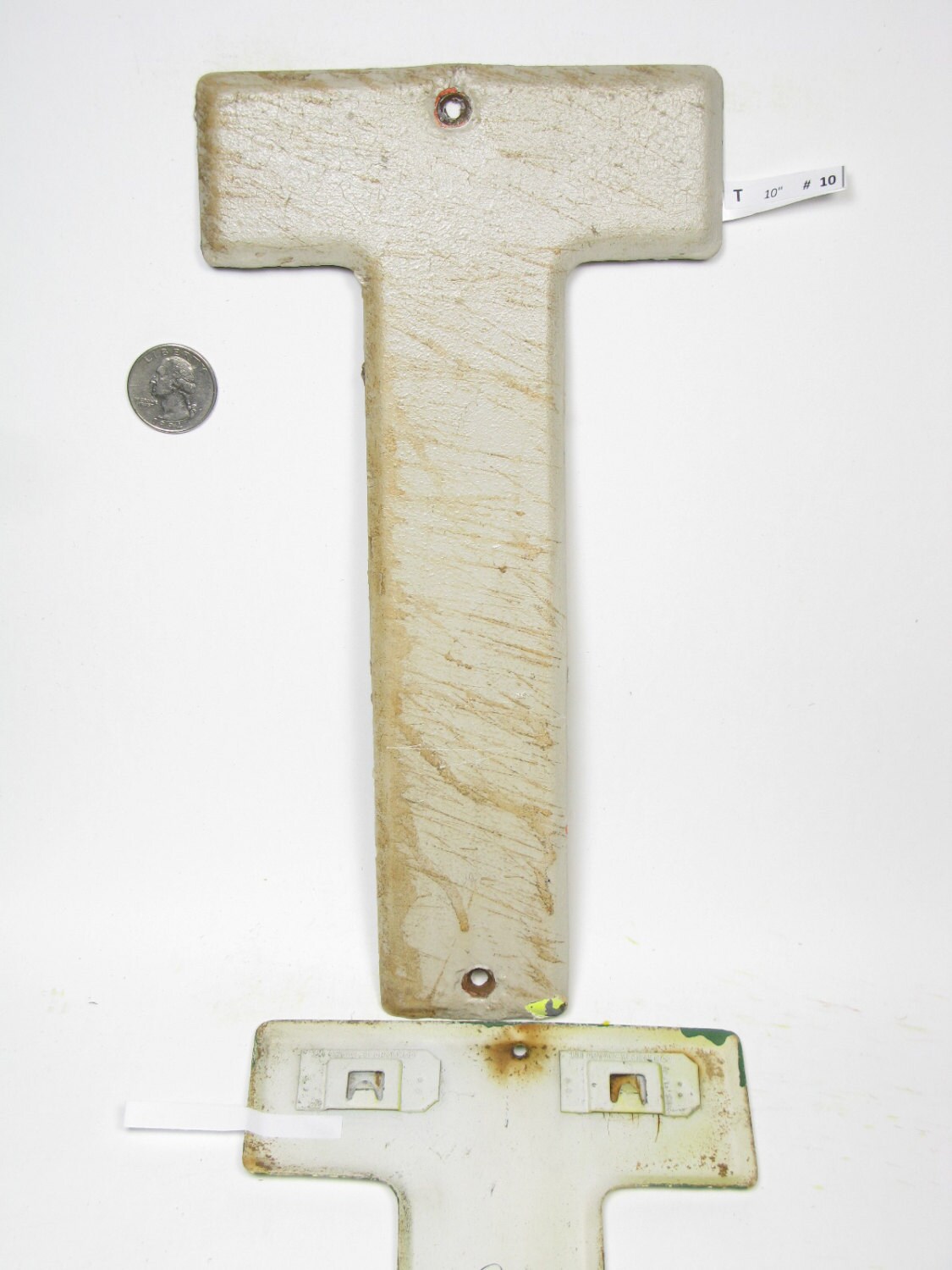 10 Vintage Metal Letter T Marquee Signage Letter Sign Monogram Initial ...