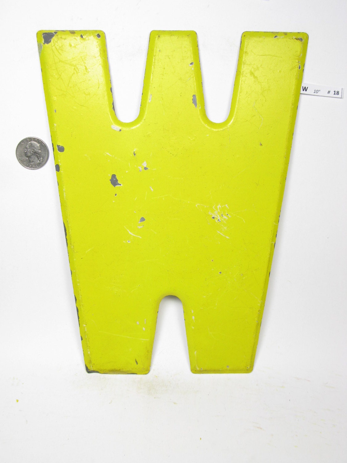 10 Vintage Metal Letter W Marquee Signage Letter Sign Monogram Initial ...