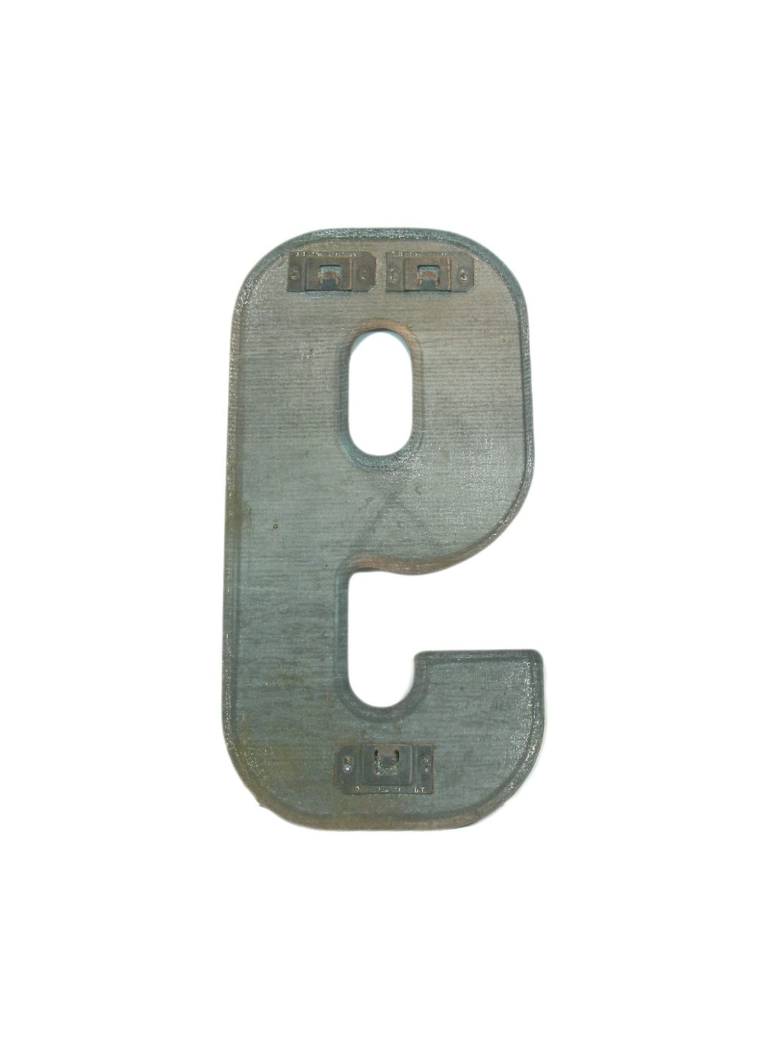 7 1/2" Vintage Metal Number 9 Red/orange - Marquee Signage Nine Sign ...