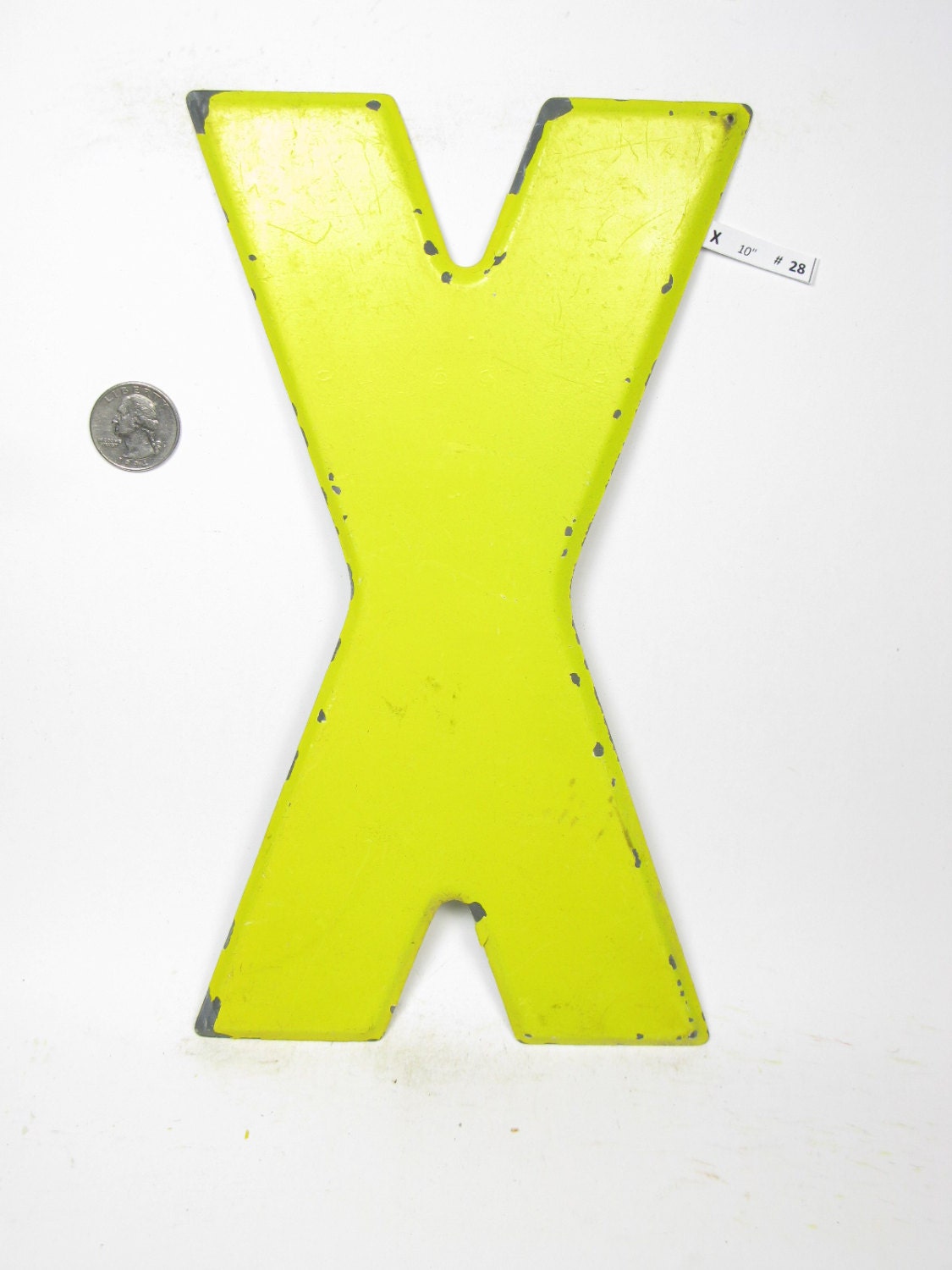 10" Vintage Metal Letter X - Marquee Signage - Letter Sign - Monogram ...