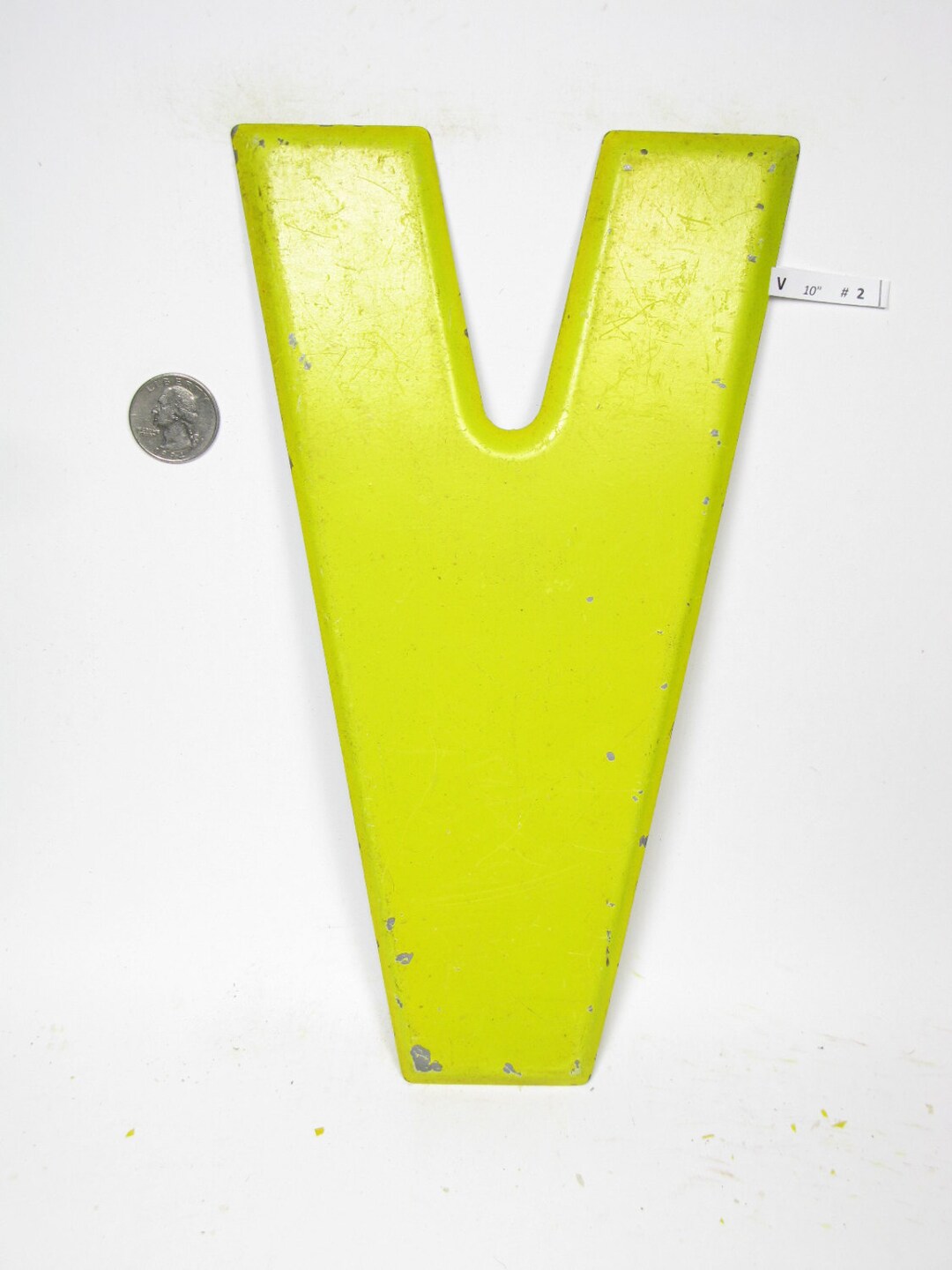 10" Vintage Metal Letter V - Marquee Signage - Letter Sign - Monogram ...