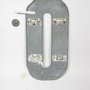 10" Vintage Metal Number 0 Letter 0 Silver - Marquee Signage Sign ...