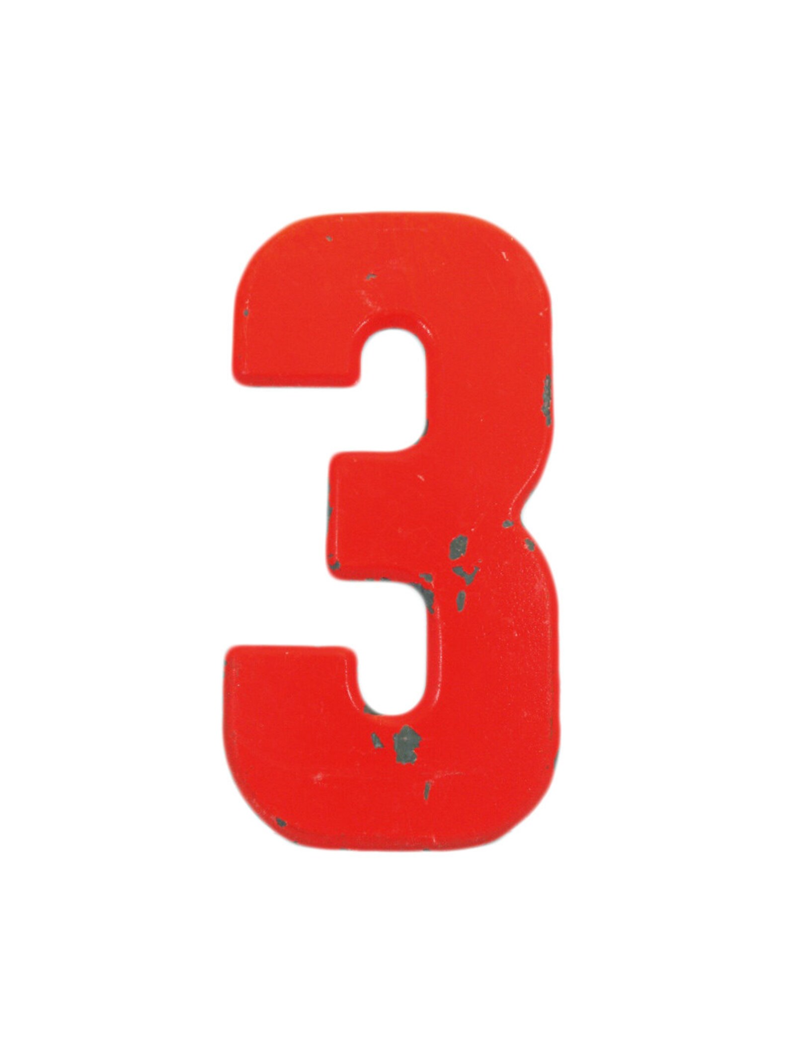 10 Vintage Metal Number 3 Marquee Signage Number Sign Birthday Numbers ...