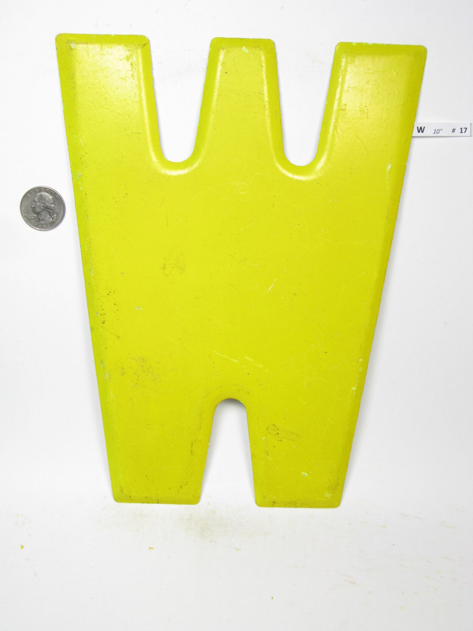 10" Vintage Metal Letter W - Marquee Signage - Letter Sign - Monogram ...