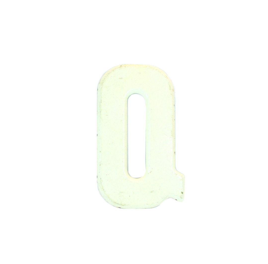 7 1/2" Vintage Metal Letter Q - Marquee Signage - Letter Sign ...
