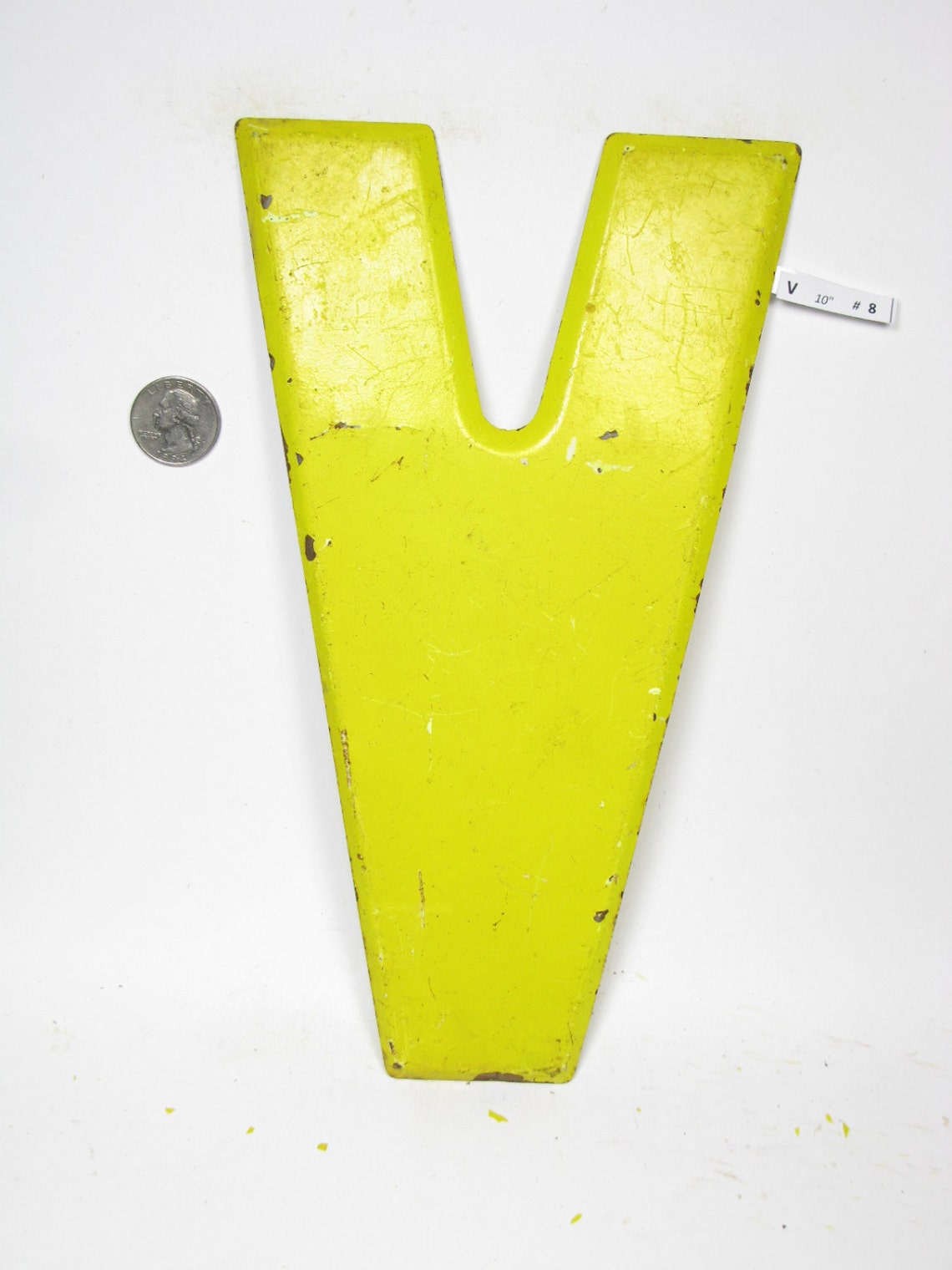 10 Vintage Metal Letter V Marquee Signage Letter Sign Monogram Initial ...