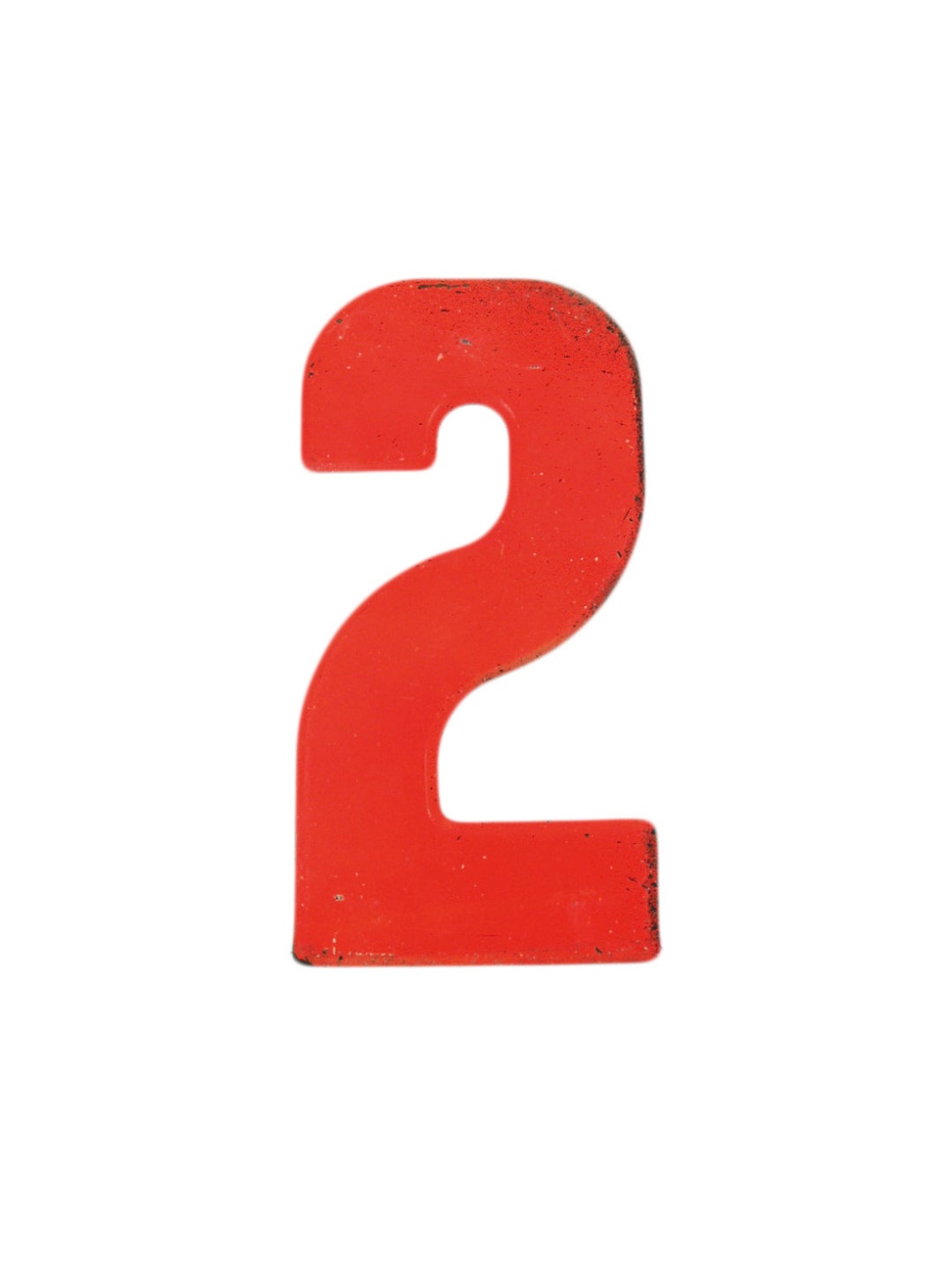 10" Vintage Metal Number 2 - Marquee Signage - Number Sign - Birthday ...