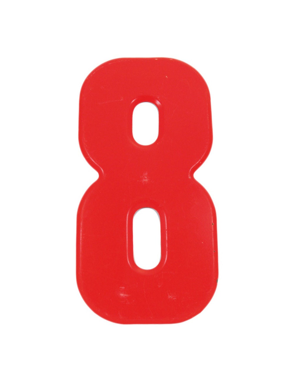 10" Vintage Metal Number 8 - Marquee Signage - Number Sign - Birthday ...