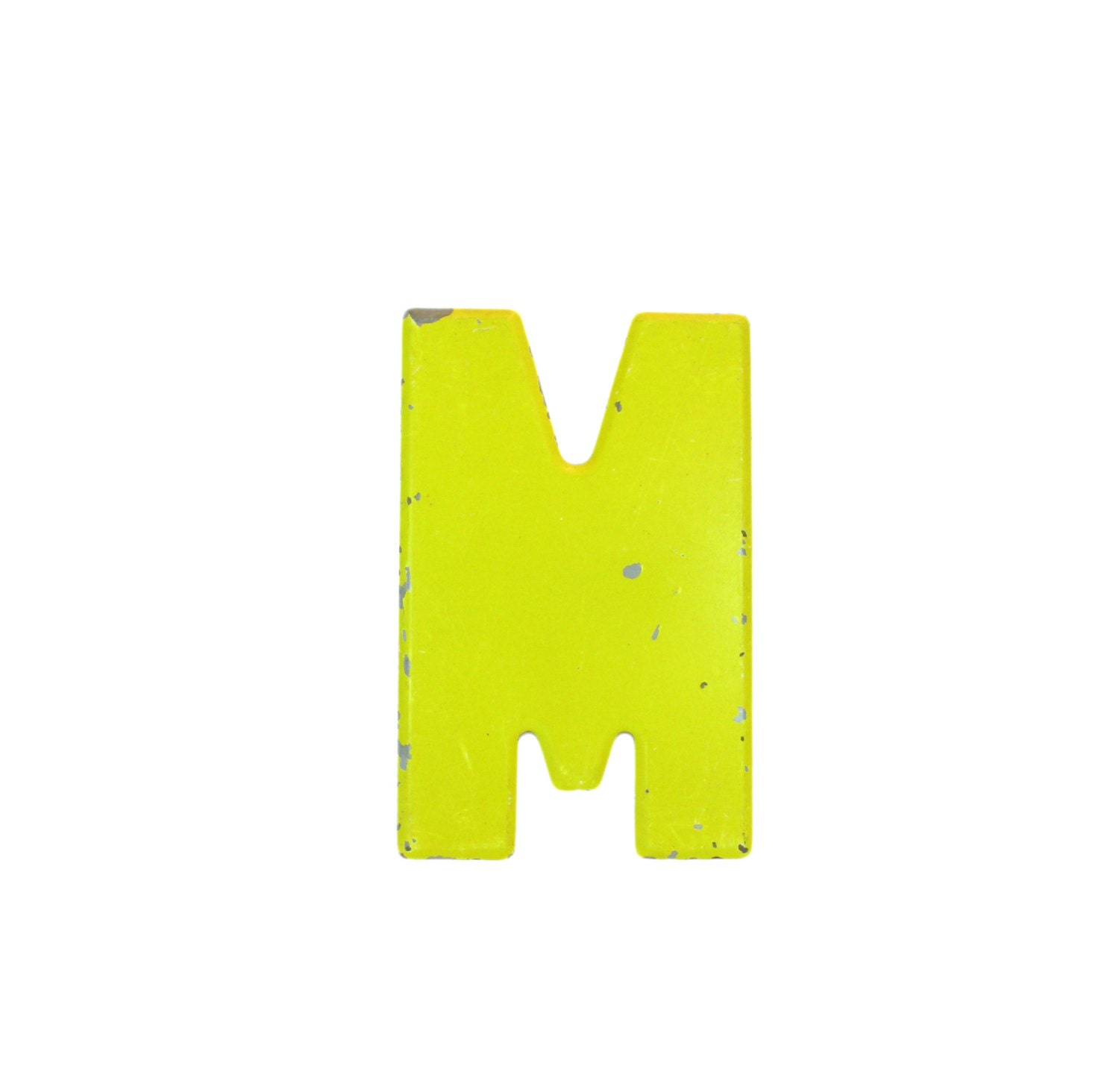 7 1/2" Vintage Metal Letter M - Marquee Signage - Letter Sign ...