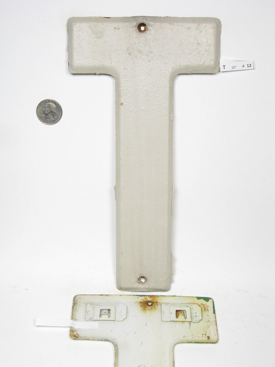 10 Vintage Metal Letter T Marquee Signage Letter Sign Monogram Initial ...