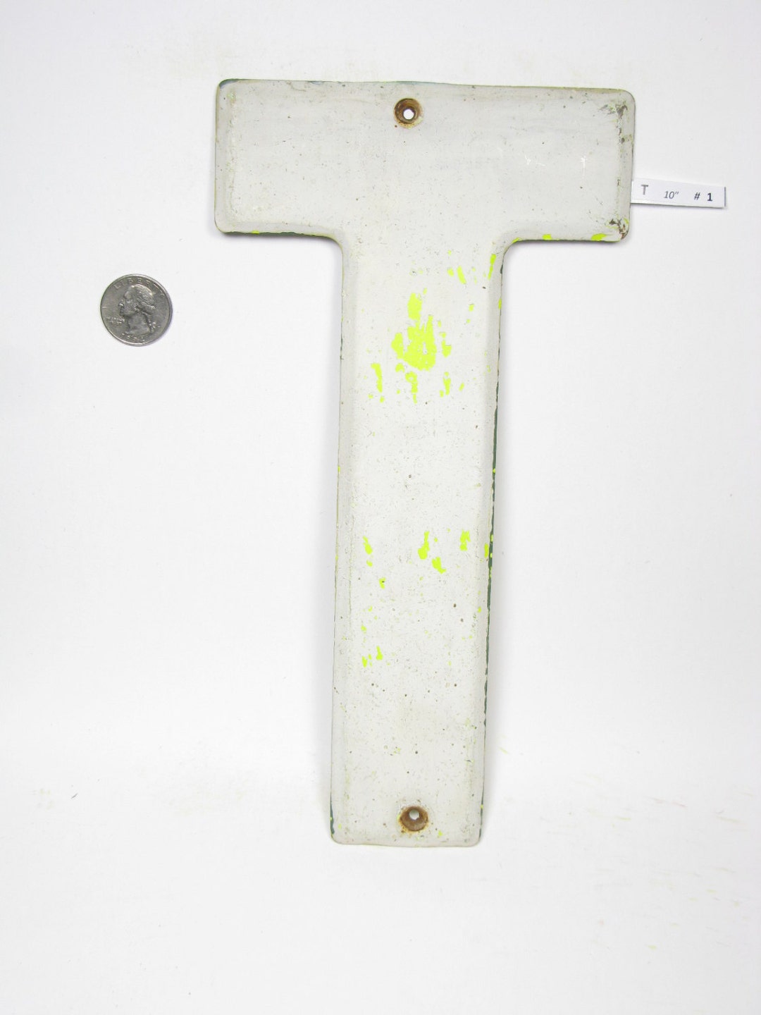 10" Vintage Metal Letter T - Marquee Signage - Letter Sign - Monogram ...