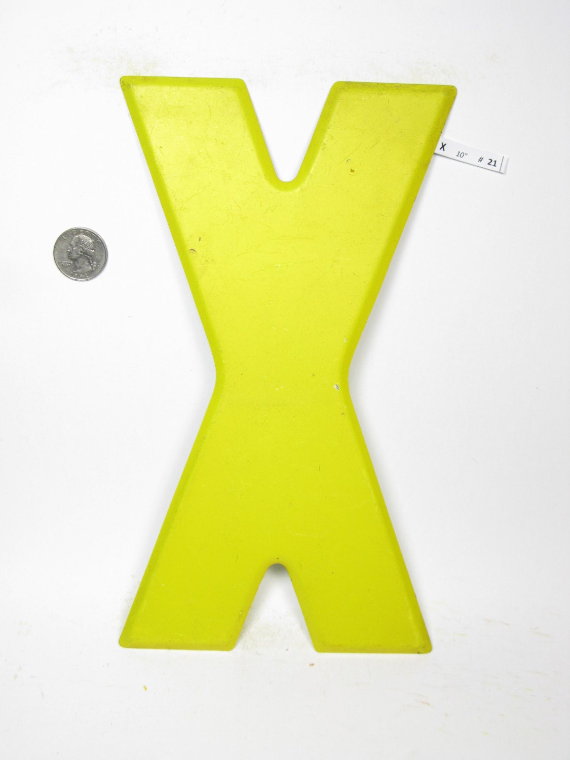 10 Vintage Metal Letter X Marquee Signage Letter Sign Monogram Initial ...