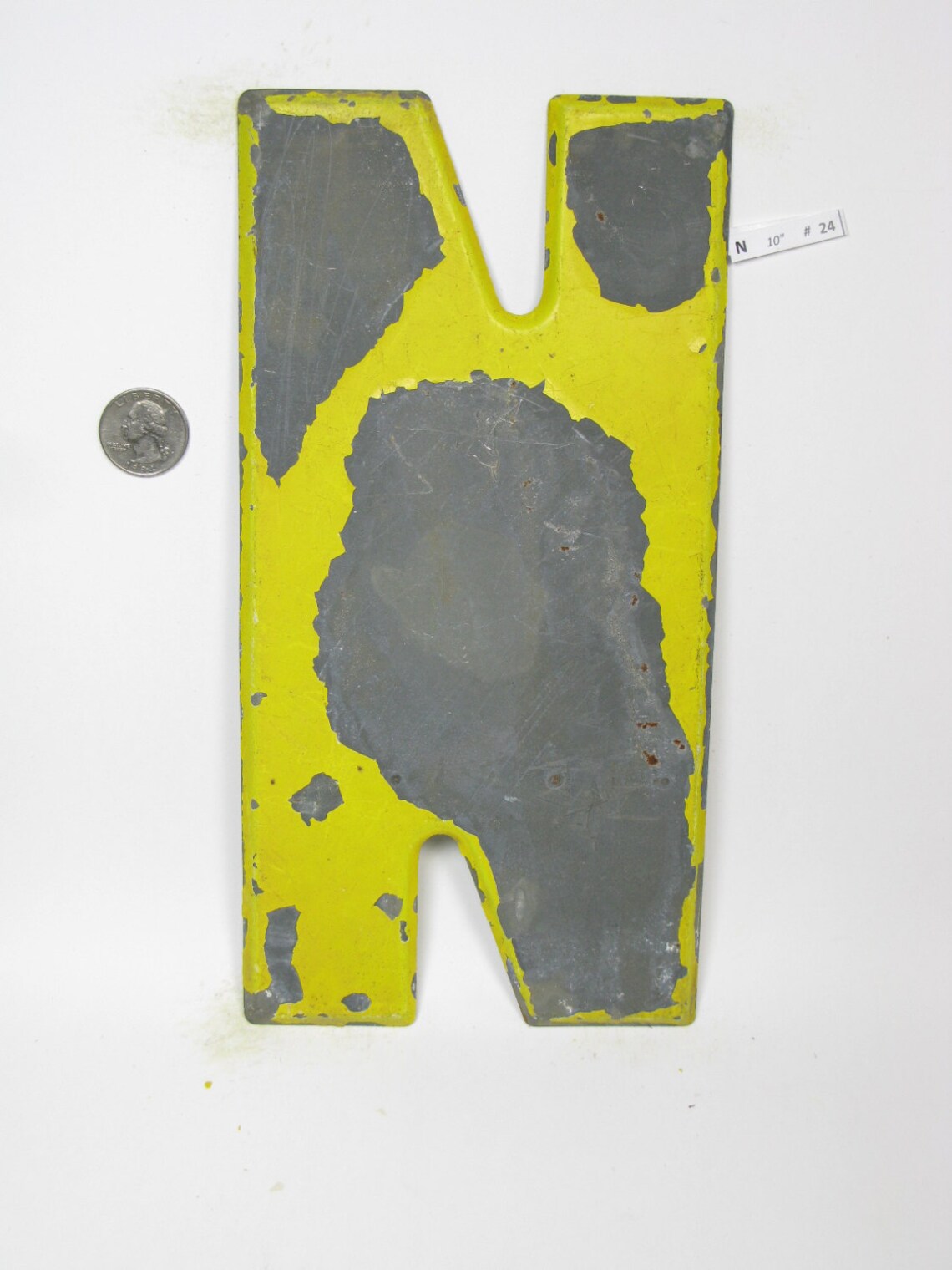 10 Rustic Vintage Metal Letter N Marquee Signage - Etsy