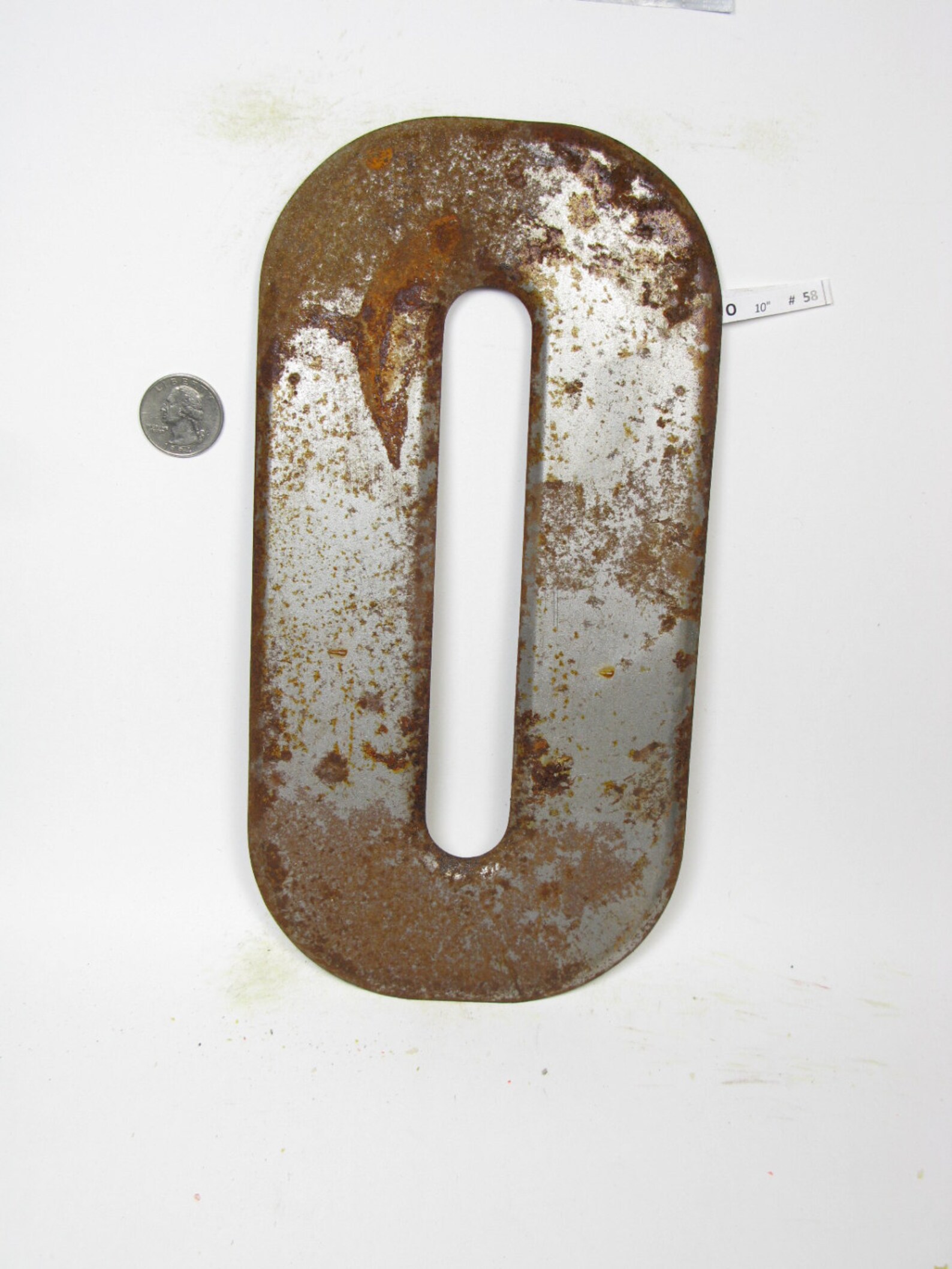 10 Vintage Metal Number 0 Letter 0 Silver Marquee | Etsy