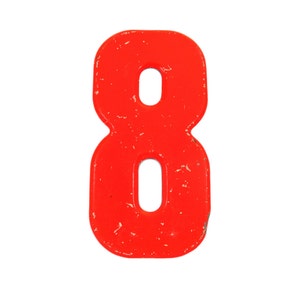 10" Vintage Metal Number 8 - Marquee Signage - Number Sign - Birthday ...
