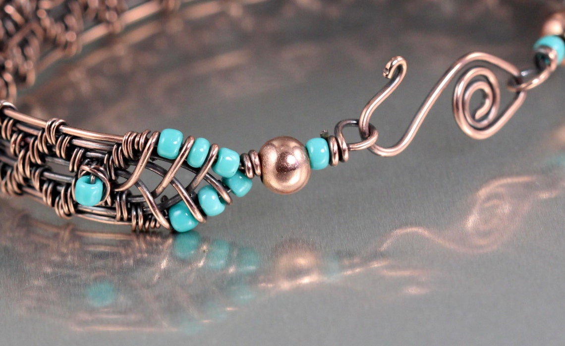 Copper Woven Bracelet Tutorial - Etsy