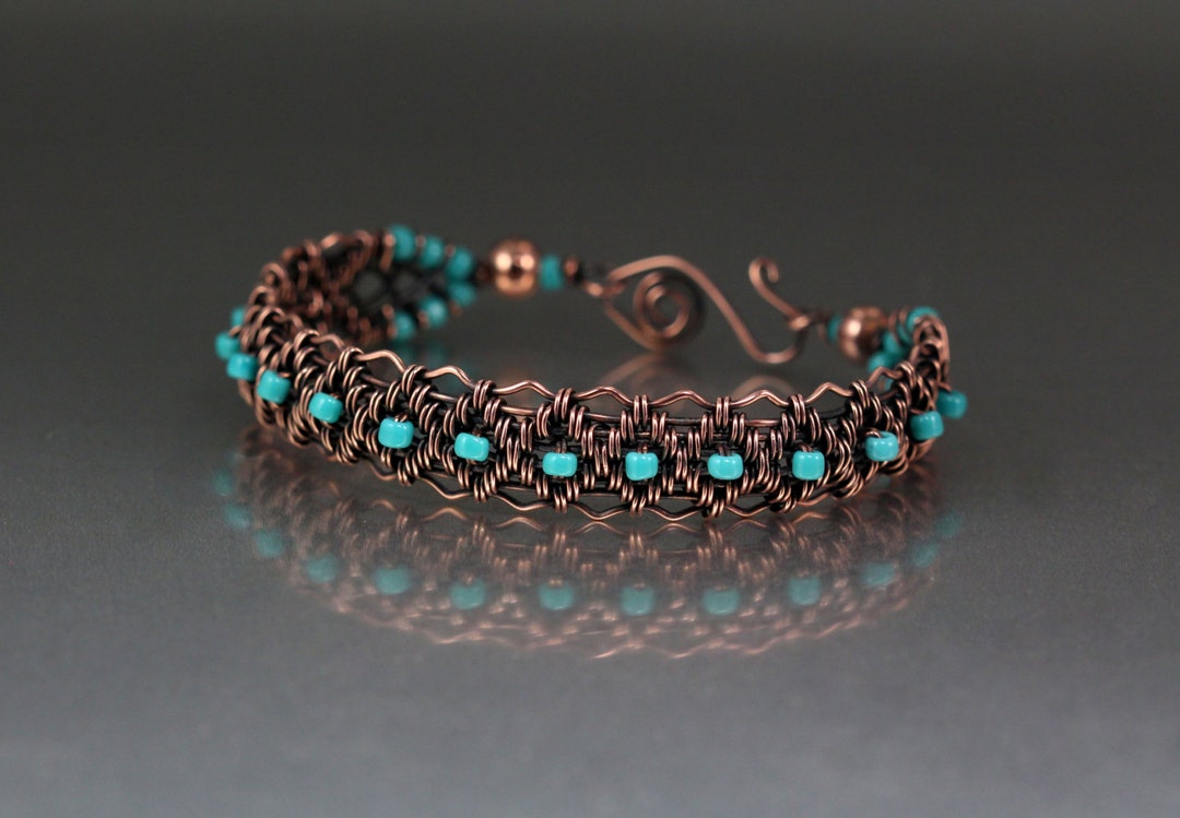 Copper Woven Bracelet Tutorial - Etsy