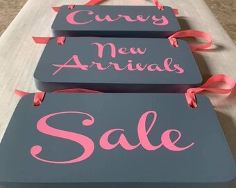 Custom Retail Signs With Ribbons Lot of 3 Signs New - Etsy