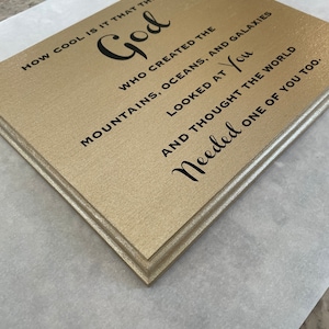 God Created You Plaque, God Created You Sign, an Inspirational Gift for ...