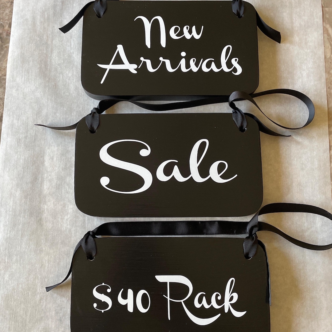 Custom Wood Retail Shop Signs and Display Signage - 10% Off, Sale, New ...