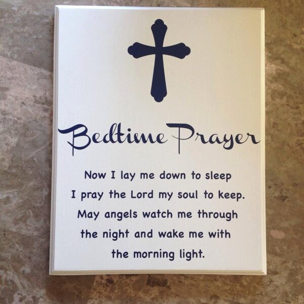 Now I Lay Me Down to Sleep Sign - Etsy