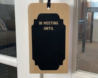 In Meeting Sign - Etsy