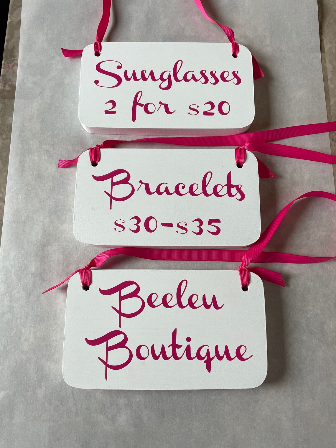 Custom Retail Signs and Signage Lot of 3 Boutique Store | Etsy