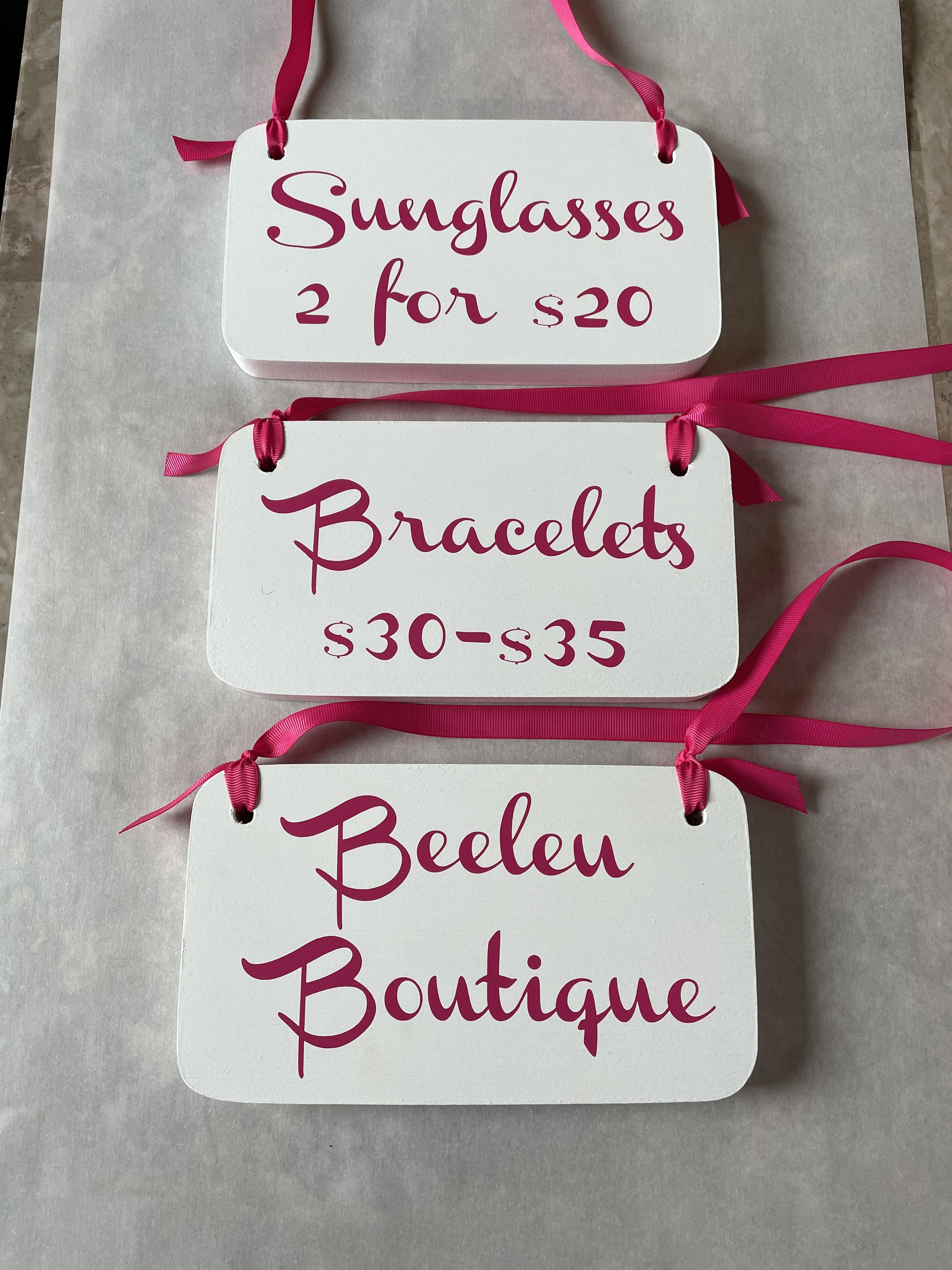 Custom Retail Signs and Signage Lot of 3 Boutique Store | Etsy