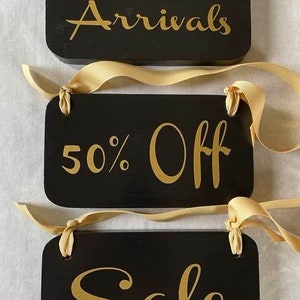 Custom Wood Retail Shop Signs and Display Signage - 10% Off, Sale, New ...