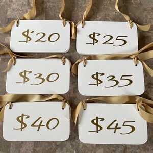 Personalized Signage, Retail Display Signs With Ribbons, Lot of 3 Signs ...