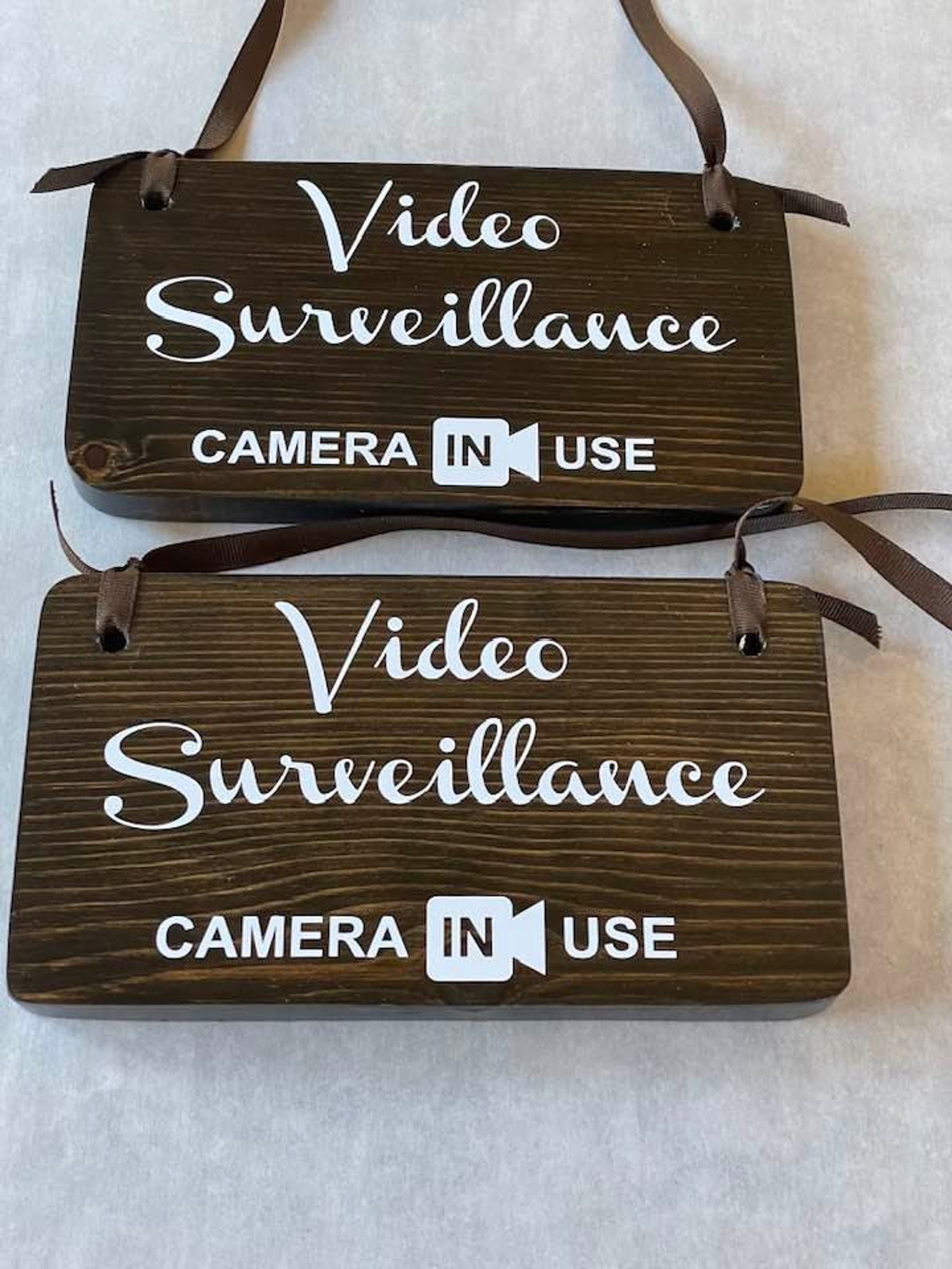 Video Surveillance Sign Camera in Use Sign Hanging Sign | Etsy