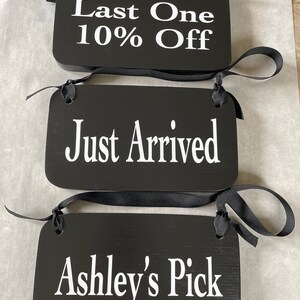 Retail Signs With Ribbons, Lot of 3 Sale Signs or Custom Your Own Words ...