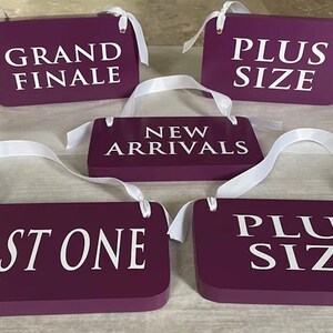 Select 3 to 12 Signs - Personalized Business Retail Display Signage ...