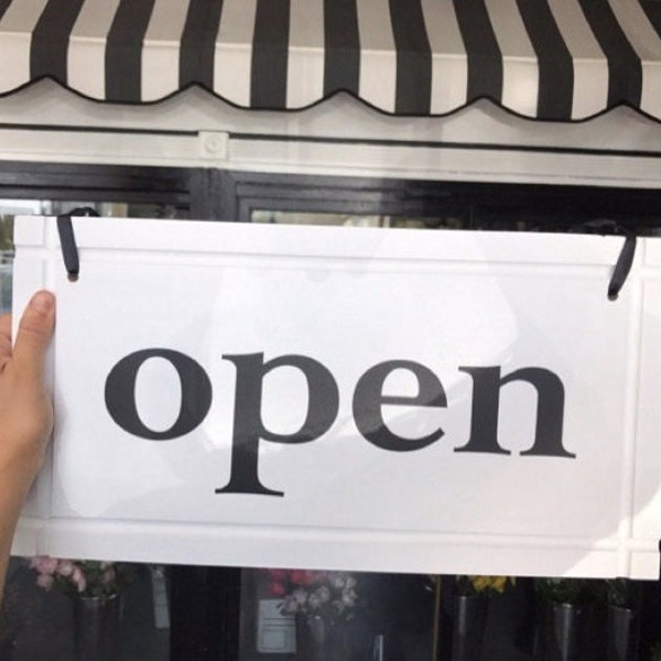 Hanging Wood Business Sign - Etsy