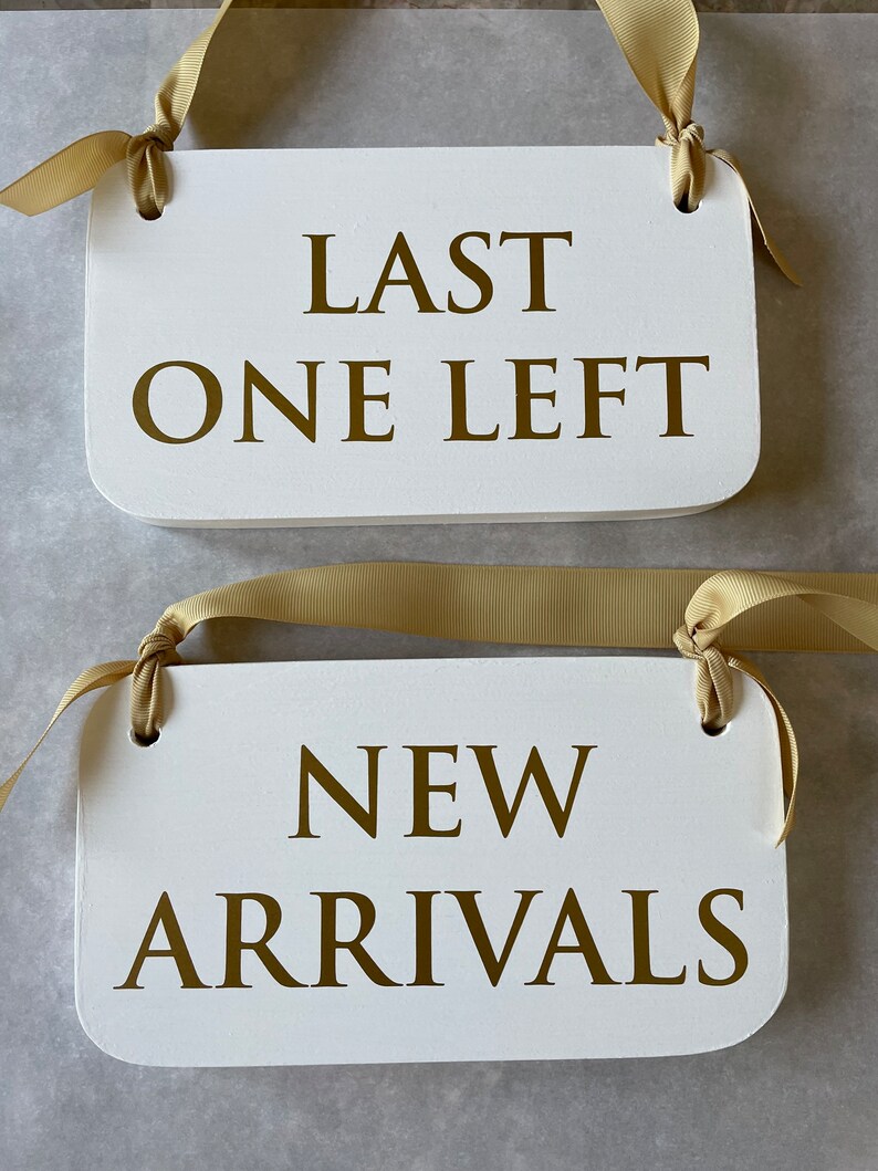 Hanging Retail Sale Custom Signage With Ribbons Personalized - Etsy