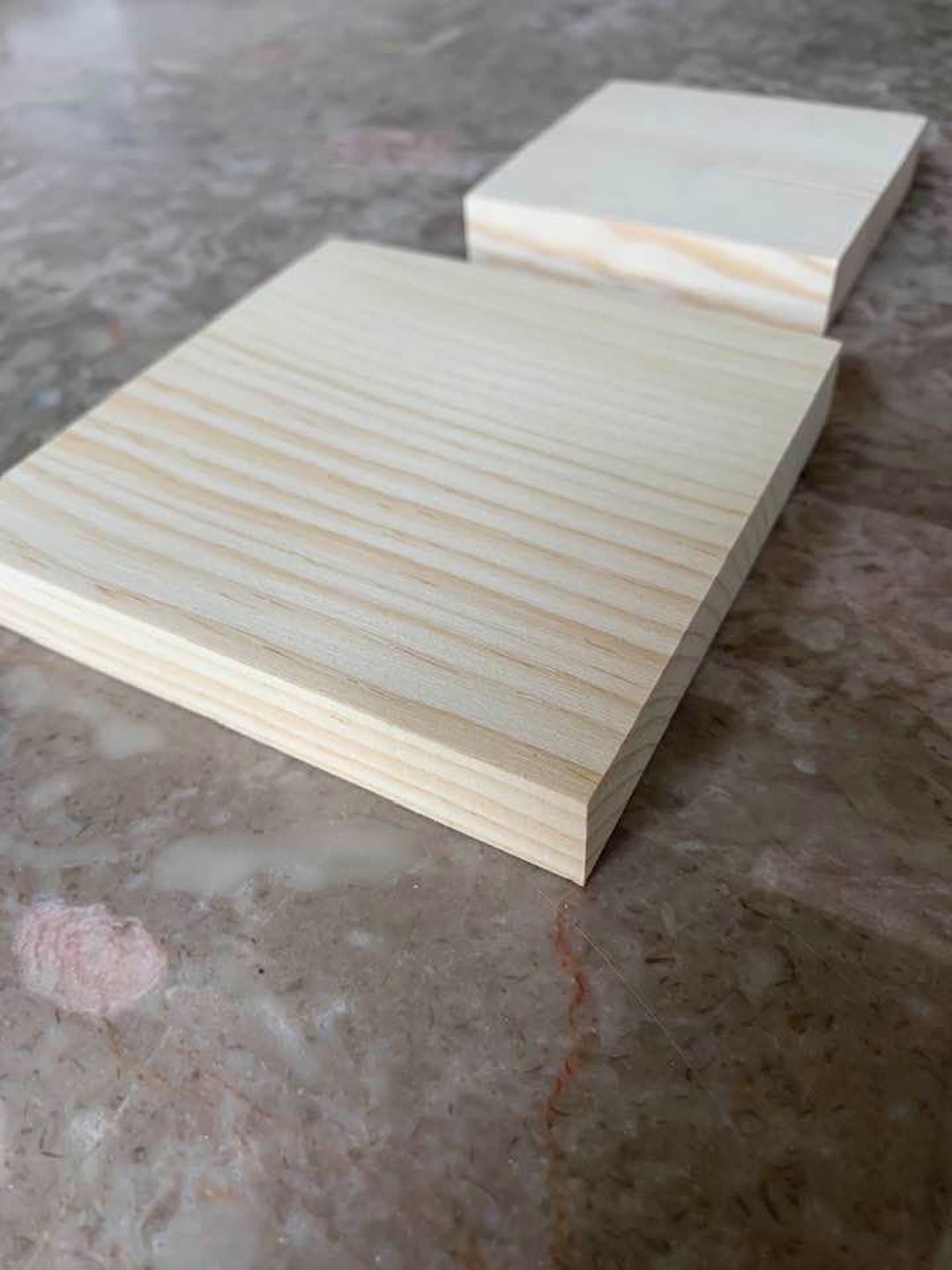 Unfinished Wood Squares 2 Sizes: (3" or 4" X 5/8" Thick) Solid Pine ...
