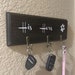 His and Hers Key Holder, Key and Leash Holder With Paw, Wood Sign for ...