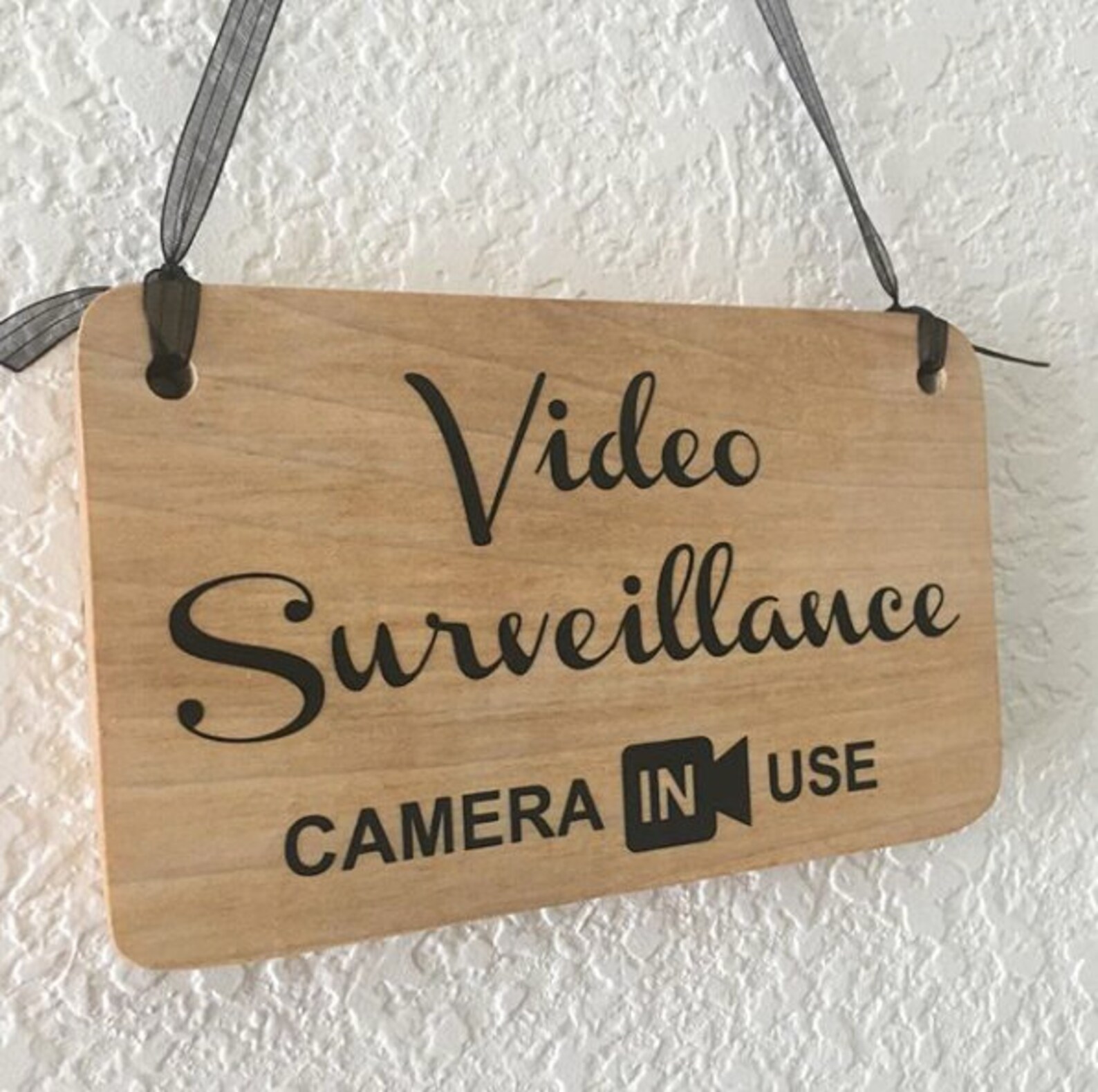 Video Surveillance Sign Camera in Use Sign Hanging Sign | Etsy