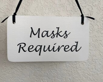 Masks Optional Sign - Etsy